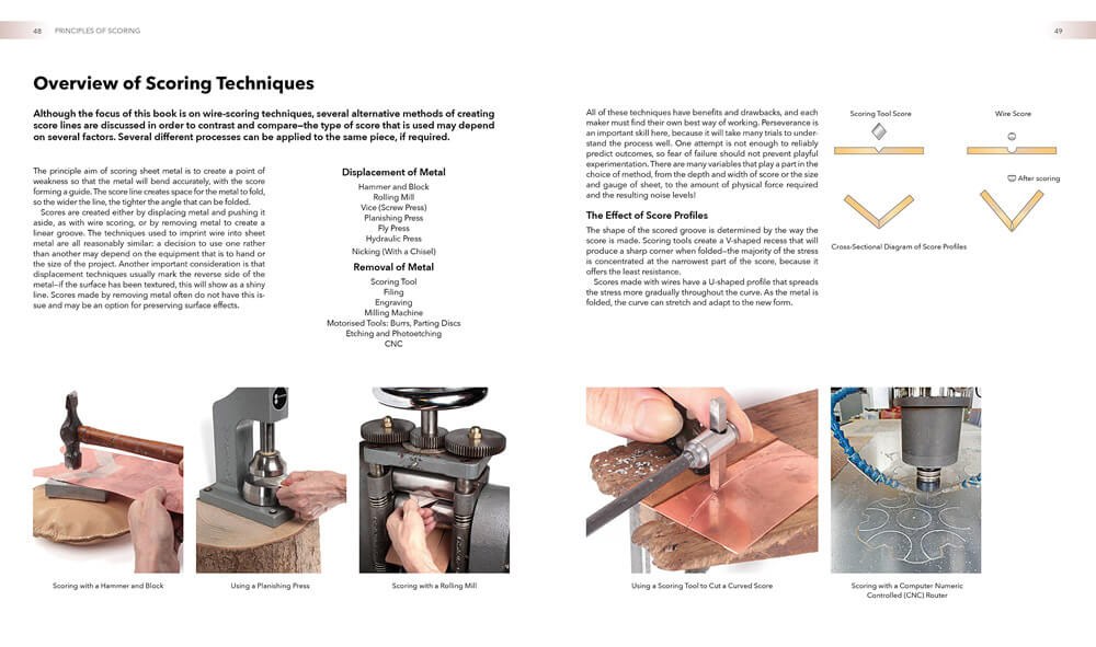 Benchpeg | New Jewellery Techniques: Curved Scoring and Folding for Metalwork and Silversmithing